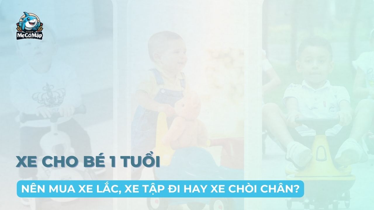 Kinh nghiệm mua xe cho bé 1 tuổi quan trọng ba mẹ cần biết